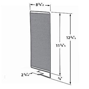 Lynk® Vela™ Shelf Dividers - Linen Closet Organizers and Storage - Linen Storage - Closet Organization - Towel Organizer for Closet (Set of 2) - Platinum