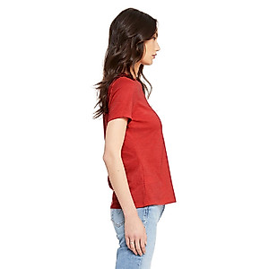 Bella + Canvas Ladies' Relaxed Jersey Short-Sleeve T-Shirt M HEATHER RED
