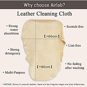 Chamois Cloth for Car - 35'' x 23.6'' (5.7 sq ft) - Extra Large Drying Towel Natural Shammy Towel Real Leather Washing Cloth Cleaning Towel Car Wipes