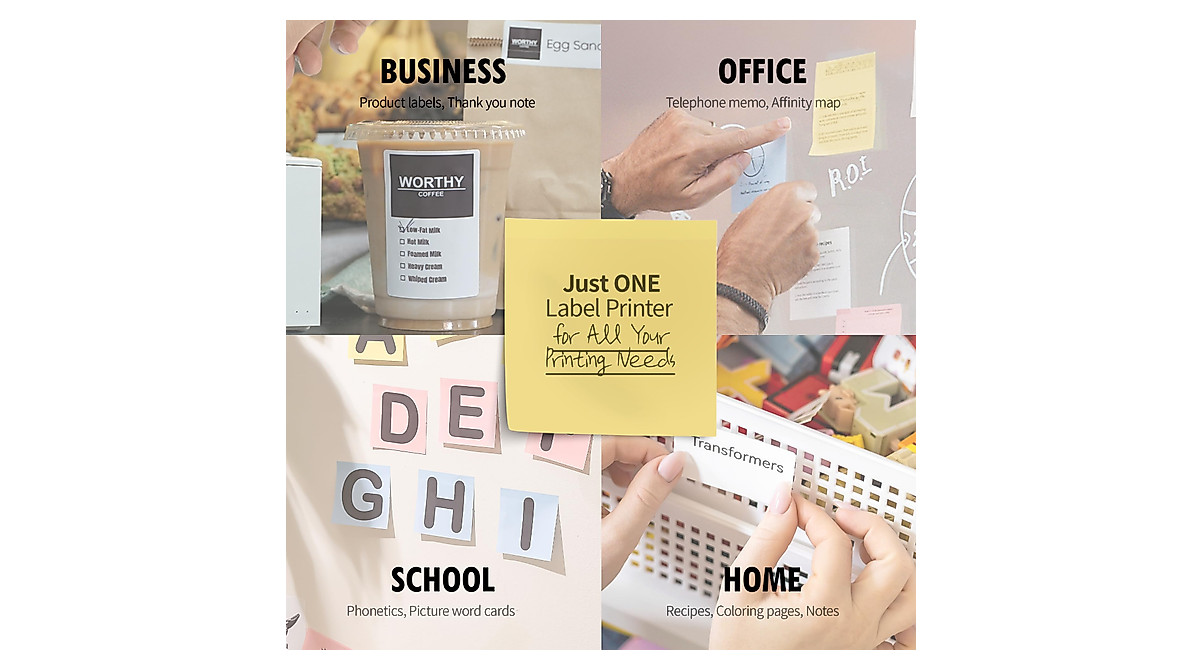 MANGOSLAB Nemonic Label Printer - Portable Wireless Label & Sticky ...