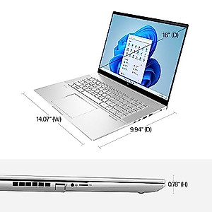 HP Envy 16" 120Hz WQXGA (2560x1600) IPS Touchscreen Laptop 2023 New | Intel i9-13900H 14-Core | NVIDIA GeForce RTX 4060 | Backlit Keyboard | Thunderbolt 4 | Wi-Fi 6E | 64GB DDR5 2TB SSD | Win11 Pro