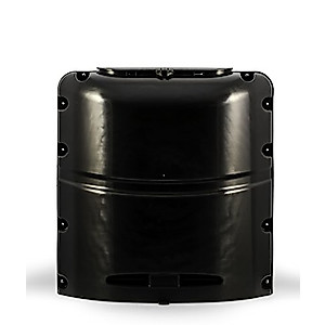 Camco Single RV Propane Tank Cover | Features a Removable Top Panel, a Heavy-Duty Polymer Construction, and Fits 20lb. Steel Single Tanks (40578), Black