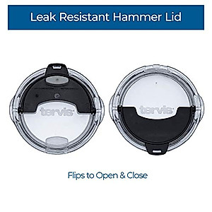 Tervis Deer Trio Stainless Steel Tumbler with Clear and Black Hammer Lid 30oz, Silver