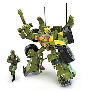 Transformers Generations Collaborative: G.I. Joe Mash-Up Bumblebee A.W.E. Striker & Lonzo “Stalker” Wilkinson Toys, Age 8 and Up