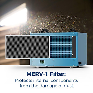 ALORAIR Commercial Dehumidifier 113 Pint, with Drain Hose for Crawl Spaces, Basements, Industry Water Damage Unit, Compact, Portable, Auto Defrost, Sentinel HD55