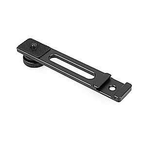 ChromLives Cold Shoe Bracket Extension Bar, Hot Shoe Extension, Microphone Mount with 1/4'' Tripod Screw Compatible with Mirrorless Camera Vlogging Sony A6400 6300 6500 6000 Zhiyun 4 DJI Osmo Pocket