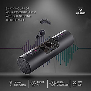 Wireless Earbuds Bluetooth Speaker with Best IPX5 Waterproof EDR Dual Connection 2000mAh Charging Case for Home Portable Sports Gifts Outdoor Travel Cars