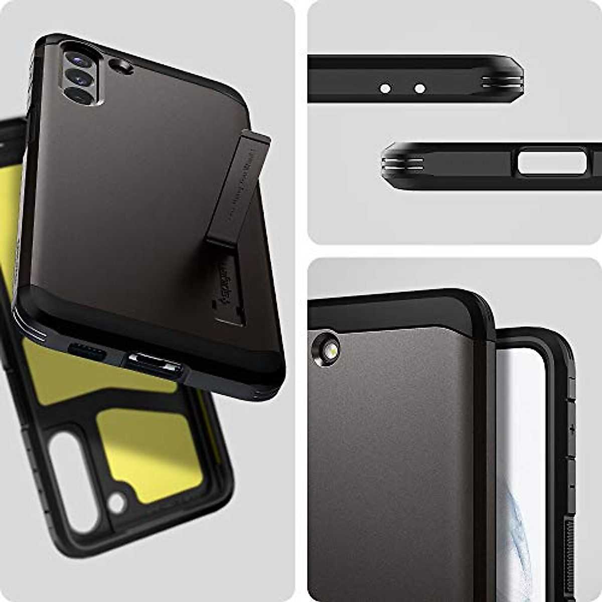 Spigen Tough Armor [Extreme Protection Tech] Designed for Galaxy S21 Case (2021) - Gunmetal
