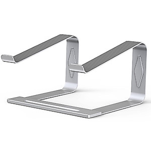 Tonmom Laptop Stand for Desk, Metal Laptop Riser Holder, Removable Notebook Stand Ventilated Cooling Computer Stand Compatible with 10-15.6” Laptops