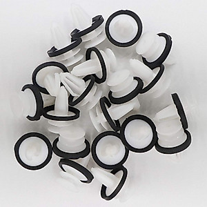 Lantee 50 Pcs Door Trim Panel Retainer Clips with Sealer Fit for Ford W713297-S300