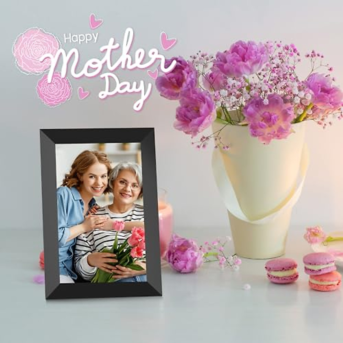 Frameo 10.1 Inch WiFi Digital Picture Frame, 1280x800 HD IPS Touch Screen Photo Frame Electronic, 32GB Memory, Auto-Rotate, Wall Mountable, Share Photos/Videos via Frameo App from Anywhere 3 Pack