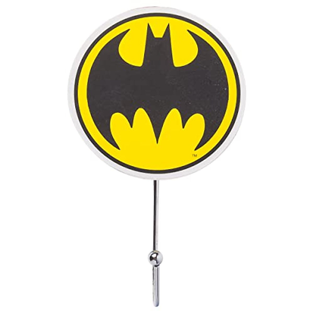 Silver Buffalo Batman Icons 3pc Die Cut Wall Hook Set, 14 x 7 Inches