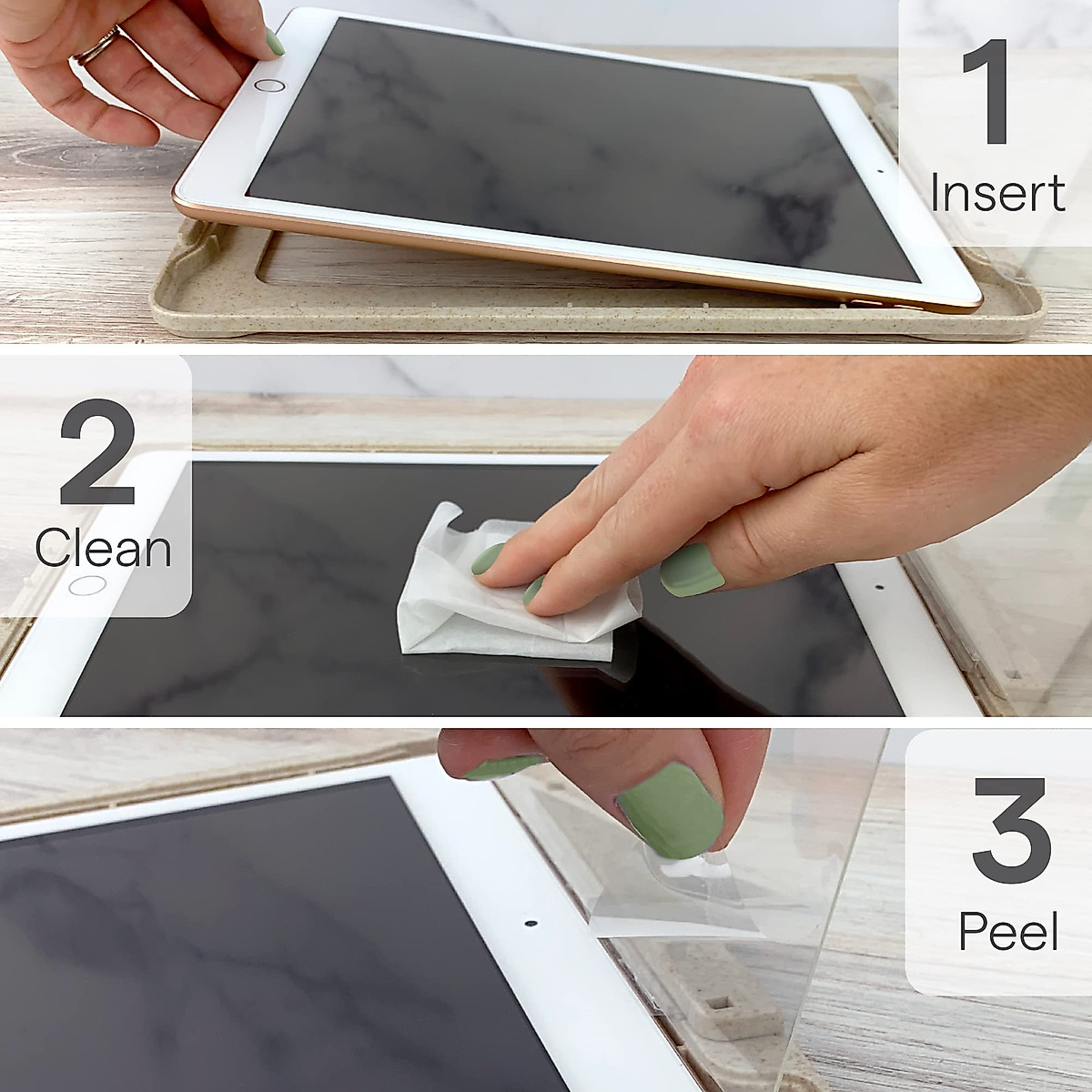 Zugu Case Screen Protector for iPad 10.2 inch (7th/8th/9th Gen) - Tempered Glass Scratch-Resistant Film - Fingerprint & Smudge-Resistant Protector - Includes Biodegradable Installation Guide