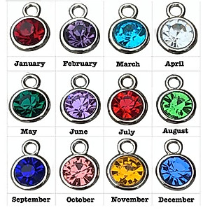 Personalized Violin Charm Necklace with Birthstone & Letter Charm, Viola, Cello Pendant Necklace, Violin Jewelry for Women, Teens and Girls