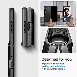 Spigen Tough Armor [Hinge Protection] Designed for Galaxy Z Fold 4 Case (2022) - Black