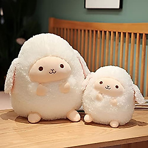 YIDE Stuffed Animal Sheep Soft Cute Lamb Plush Doll Sheep Play Toys, White Birthday Christmas Holiday Easter Thanksgiving Gift for Kids Baby Little Girl Boy Adults (9.0 in)