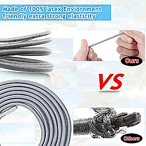 Replacement Cord for Zero Gravity Chair 4 Cord，Universal Replacement Bungee Cord Laces for Antigravity Chair, Lounge Recliners, Patio Lawn Chair, Elastic Chair Repair Kit, Grey