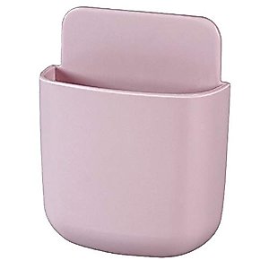TV/DVD/VCR Step Remote Control,Storage & Organizer Wall Holder Practical Charging Box Bracket Stand Shelf Mount Support Universal for Mobile Phone remote control (Pink-1PACK)