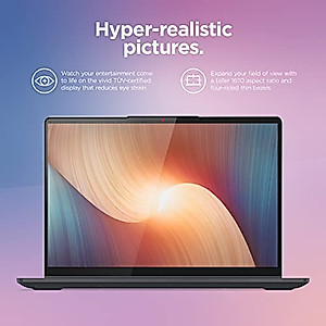 Lenovo Flex 5 Laptop, 14.0" FHD Touch Display, AMD Ryzen 5 5500U, 16GB RAM, 512GB Storage, AMD Radeon Graphics, Windows 11 Home, Storm Grey