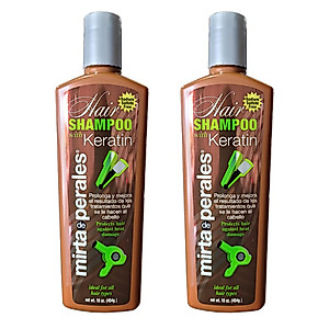 Mirta De Perales Hair Shampoo with Keratin 16 Oz. 2-PACK
