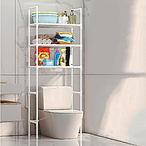 Sales Today Clearance - Storage Rack Above The Toilet Stainless Steel 3-Layer Bathroom Storage Can Accommodate Toiletries Daily Necessities Over Toilet Bathroom Organizer Toilet Shelf