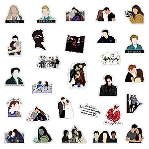 50Pcs Classic Movie Twilight Anime Saga Stickers for Water Bottles,Toys Teens Girls Adults Gifts,Vinyl Waterproof Stickers for Laptop,Phone,Notebook,Skateboard Decal Sticker Pegatinas Juguete