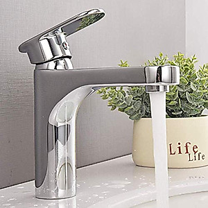 ShiSyan Y-LKUN Basin Faucet Copper Hot and Cold Wash Basin Faucet Household Bathroom Wash Faucet Beautiful Practical