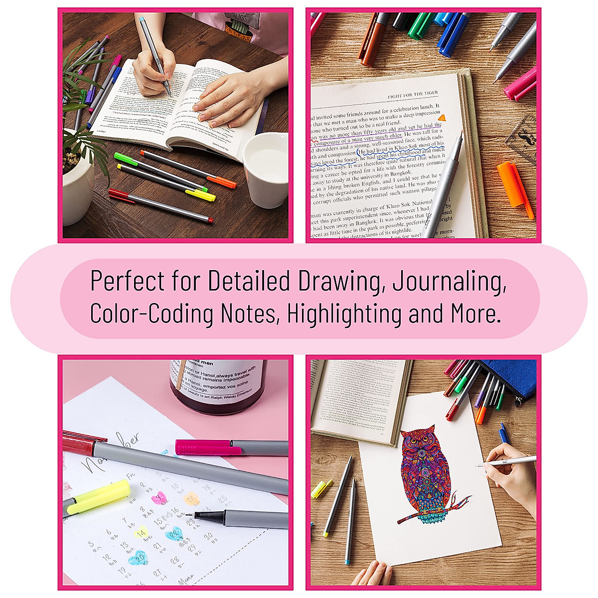 Mr. Pen- Fineliner Pens, 12 Pack, Pens Fine Point, Colored Pens, Journal Pens, Bible Journaling Pens, Journals Supplies, School Supplies, Pen Set, Art Pens, Writing Pens, Fine Tip Markers, Bible Pens