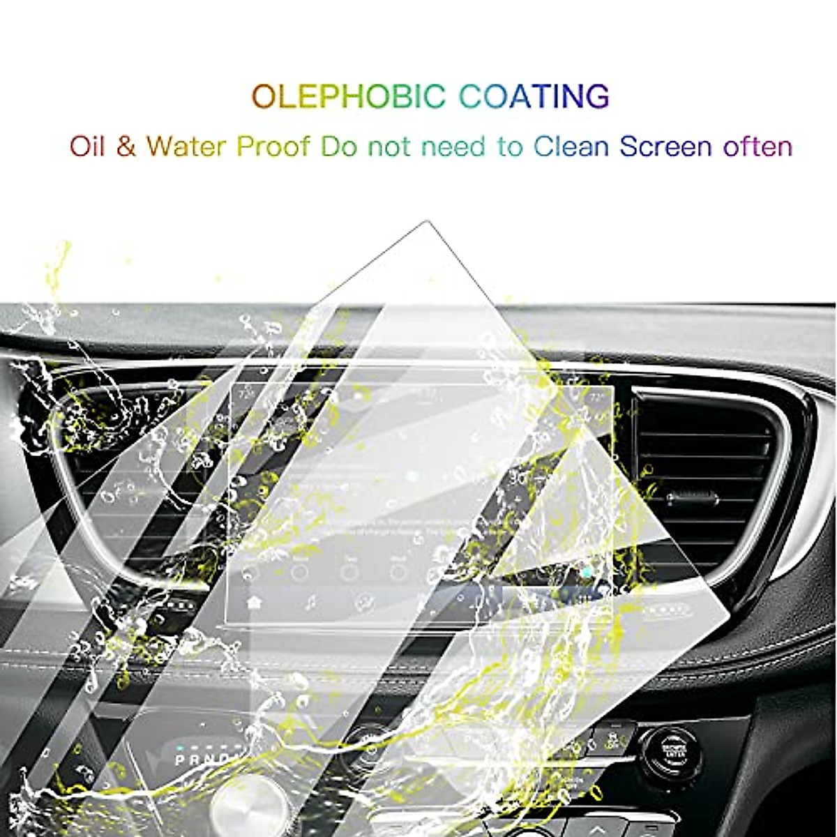 SKTU for 2021 2022 2023 Chrysler Pacifica Screen Protector Dodge Durango Uconnect 10.1In Navigation Display 2023 Chrysle r Pacifica Accessories Tempered Glass 9H Hardness Anti Glare & Scratch HD Clear Touch Screen Protective Film