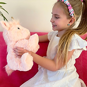 Laila and Lainey Unicorn Plush Stuffed Animal - Unicorn Gifts for Girls Ages 0 1 2 3 4 5 6 7 8 Years