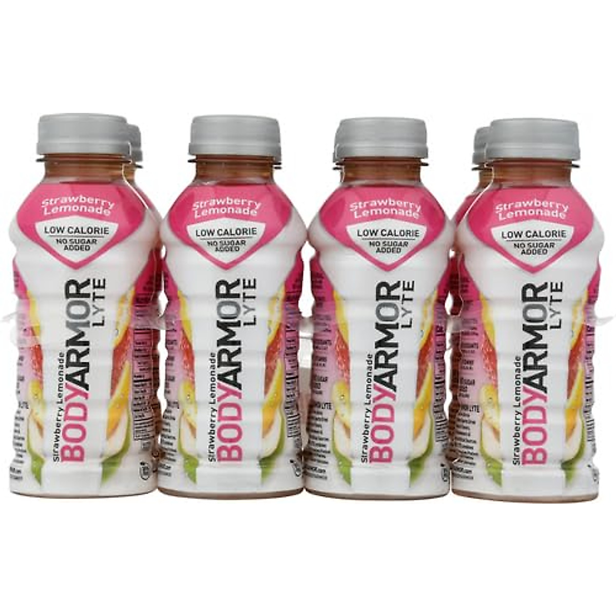 BODYARMOR LYTE Sports Drink Low-Calorie Sports Beverage, Strawberry Lemonade, Natural Flavors With Vitamins, Potassium-Packed Electrolytes, No Preservatives, Perfect For Athletes, 12 Fl Oz (Pack of 8)
