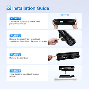 LxTek Compatible Toner Cartridge Replacement for HP 83A CF283A to compatible with Laserjet Pro MFP M125nw M201dw M225dw M201n M125a M127fn M127fw, 2 Black