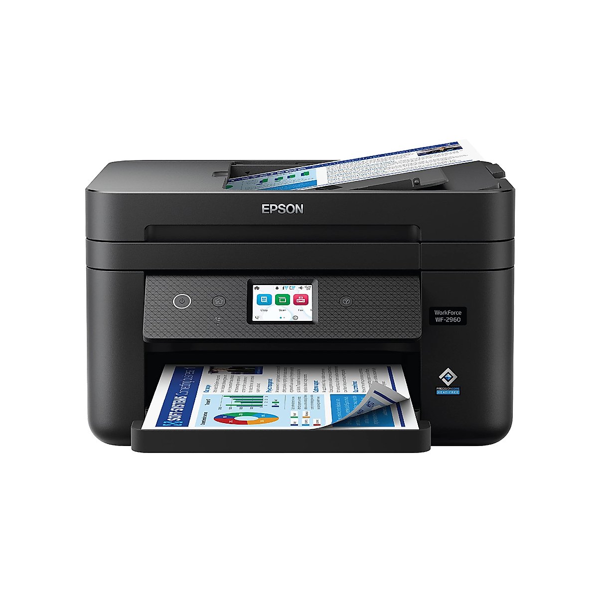 Epson EcoTank ET-2800 Wireless Color All-in-One Cartridge-Free Supertank Printer & Workforce WF-2960 Wireless All-in-One Printer with Scan, Copy, Fax, Auto Document Feeder
