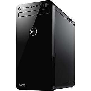 Dell 8930 XPS Tower Desktop Computer, 9th Generation Intel Core i7-9700, NVIDIA GeForce GTX 1050Ti 4GB Graphics, 256GB SSD plus 1TB HDD, 16GB Memory, Windows 10 Home, DVD-RW, Black