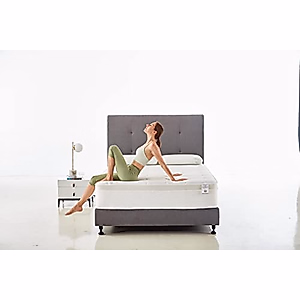 King Size Mattress - 12 Inch Cool Memory Foam & Spring Hybrid Mattress with Breathable Cover - Comfort Plush Euro Pillow Top - Rolled in a Box - Oliver & Smith