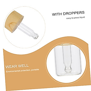 SHERCHPRY 20pcs With and Liquid Funnels Cosmetic Funnel Travel Containers Clear Empty Frosted Mini Essential Perfume Jars Dropper Sample Ml Refillable Bottles Essence for Bottle