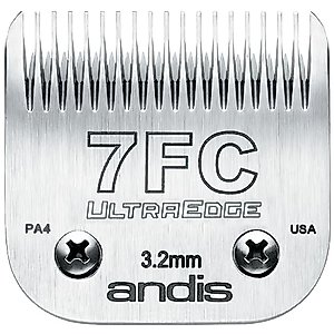 Andis 64121 Carbon-Infused Steel UltraEdge Dog Clipper Blade, Size-7FC, 1/8-Inch Cut Length