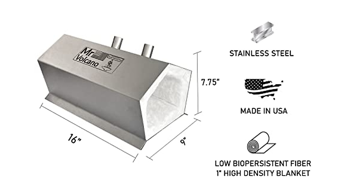 Mr Volcano Hero 2 Portable Propane Forge - High Temp Blacksmithing Kit