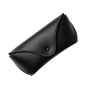 PU Leather Sunglasses Case Black, Durable Glasses Case Medium Big, Sunglass Cases, Goggles Case, Portable Sunglasses Case Slim, Spectacles Case, Knocks Protection Case