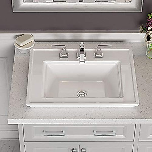 American Standard 1203008.020 Town Square S Countertop Sink, 8-inch Centers, White