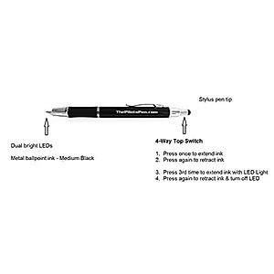 LED Pen, The Pilot's Pen, Night Writer - Set of 2 LED Powered Ink Penlights