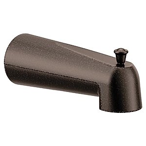 Moen 3853ORB Replacement 7-Inch Tub Diverter Spout 1/2-Inch Slip Fit Connection, Oil Rubbed Bronze