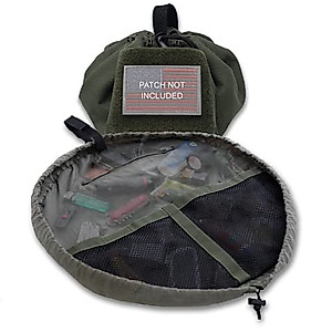 Lay-n-Go Defender Tactical Gear Accessory, Tool & Utility Storage Bag With Pockets for Travel, Military, First Responder, Survival and Outdoors, with a Durable Patented Design, 20 inch, Green