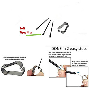 Fold 4 Pen Fold Edition Stylus S Pen Replacement for Samsung Galaxy Z Fold 4 5G Touch Screen Stylus Pen with Tips/Nibs (Black)