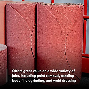 3M Stikit Red Abrasive Sanding Discs, 01112, No Hole, 6 in, 180+ Grade, Pack of 100 Discs, for Auto Sanding, Primer Sanding, E-Coat Sanding