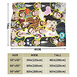 Blanket Kit Connor Soft and Comfortable Warm Fleece Blanket for Sofa,Office Bed car Camp Couch Cozy Plush Throw Blankets Beach Blankets