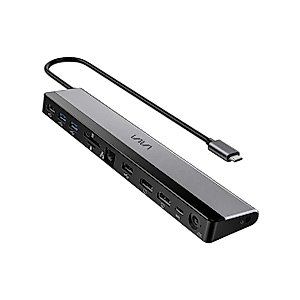 VAVA USB C Docking Station 12-in-1 USB-C Dock (Thunderbolt 3) with Dual HDMI 4K 60Hz, RJ45 Ethernet, 4 USB Ports, SD/TF Card Reader, 85W PD Charging, Audio for MacBook/Pro/Air, Type C Windows Laptop