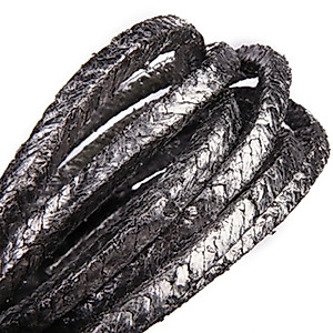 1 Meter Length for Pump Shaft Stem Square Gland Packing Graphite Seal Cord Rope, 10mm Width x 10mm Height