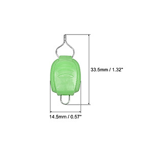 PATIKIL Fishing Line Holder, 10 Pack Baitcasting Reel Fishing Line Holder Clip Buckle Stopper Line Keeper Accessories, Green