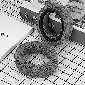 Geekria Comfort Linen Replacement Ear Pads for Corsair HS70 PRO, HS60 PRO, HS50 PRO Headphones Ear Cushions, Headset Earpads, Ear Cups Cover Repair Parts (Grey)